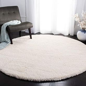Safavieh Zoe Tapis Polypropylène/Jute/Polyester/Coton Ivoire 121 X 121 cm