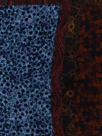 Dries Van Noten Flora Scarf - Burgundy