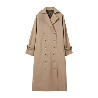 Toteme Oversized Trench Coat - - Coats - Damen - Beige - L
