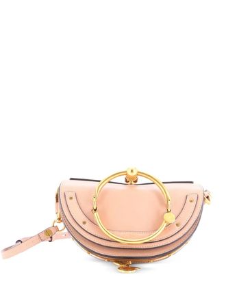 Chlo&eacute; Nile Leather Mini crossbody bag - Tons neutres