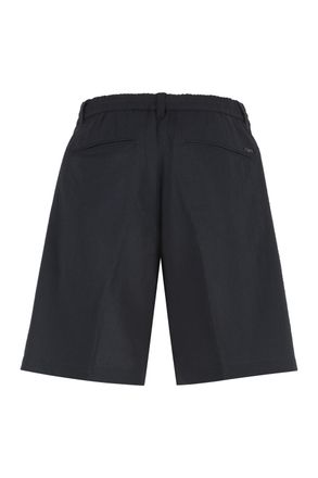 Emporio Armani Mens Bermuda Shorts Techno Fabric Blue Polyester