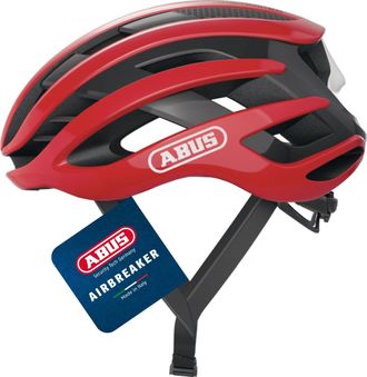 ABUS Rennradhelm AirBreaker - High-End Fahrradhelm f&uuml;r den professionellen Radsport - f&uuml;r Jugendliche und Erwachsene - Helm f&uuml;r Damen und Herren - Rot, Gr&ouml;