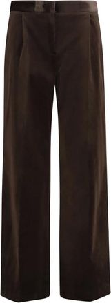 Lardini Pantalon Tailleur en Velours - Femme - Pantalons - Brun - Taille: 38 FR
