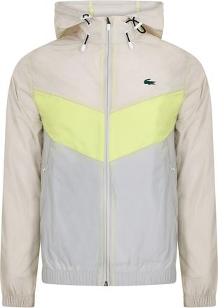 Lacoste Anorak Blousonjacke f&uuml;r Herren (Grau/Limone/Hellblau)