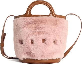 Marni sac à main Tropicalia à logo brodé format micro - Rose