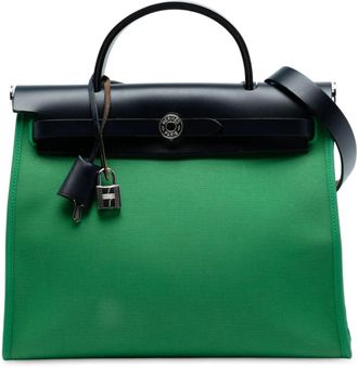 Hermès Hobo Bags - Toile Herbag Zip 31 - Gr. unisize - in Grün - für Damen