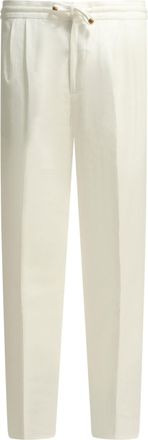 Brunello Cucinelli Brunello Cucinelli Pantalon d&eacute;contract&eacute; en lin et coton