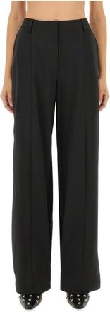 Jean Paul Gaultier Femme, Pantalons, Noir, Taille: 36 FR Wide Pantalons