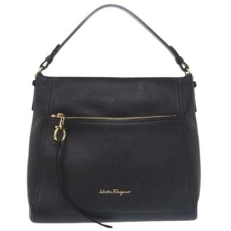 Ferragamo Sac bandouli&egrave;re en cuir Pre-owned - Femme - Pre-owned - Noir - Taille: ONE Size