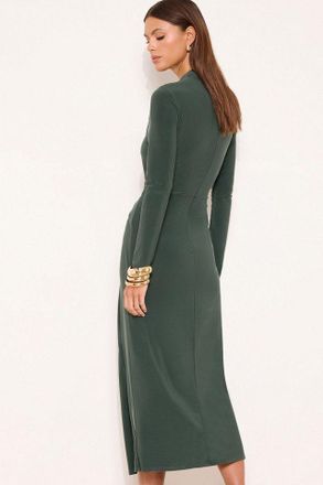 Lipsy Midikleid Lipsy Jersey-Midikleid mit Knotendetail, Regular (1-tlg)