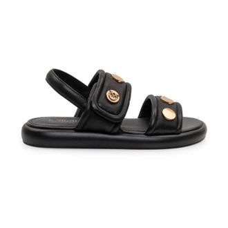 Pinko Flache Ledersandalen - - Shoes - Damen - Schwarzk - 37 EU