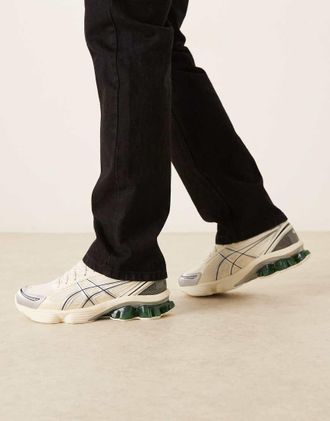 Asics Gel-Kinetic Fluent - Baskets - Cr&egrave;me/argent&eacute;-Blanc