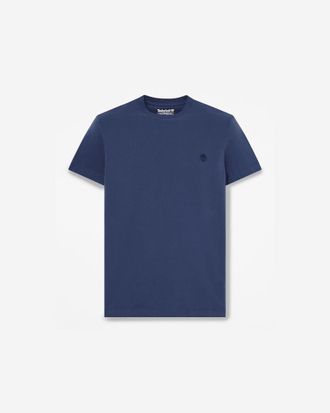 Timberland Dunstan River Kurzarm-T-Shirt mit schmaler Passform f&uuml;r Herren in Dunkelblau, Herren, Blau, Gr&ouml;&szlig;e