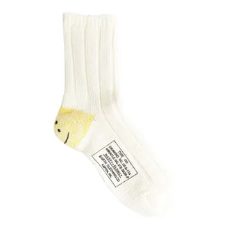 KAPITAL Kapital, Homme, Sous-v&ecirc;tements, Blanc, Taille: ONE Size Chaussettes Kapital 56 Yarns Ma-1 Rainbowy Happy Heel