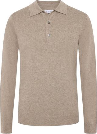 Tom Rusborg Softes Langarm-Poloshirt aus Kaschmir in