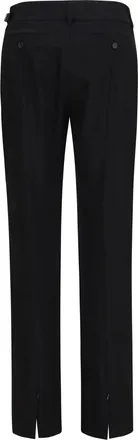Sportmax Womens Rum Cigarette Pants With Belt Nero Viscose; Elastane Trousers