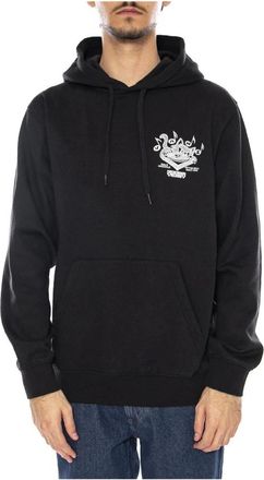 Vans Homme, Sweatshirts et sweats &agrave; capuche, Noir, Taille: L Felpa cappuccio e tasca a marsupio