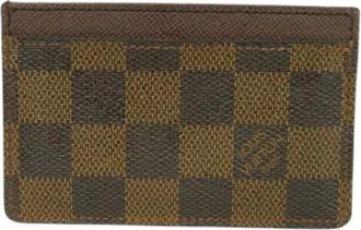 Louis Vuitton unisex, Pre-owned, Brun, Taille: ONE Size Portefeuille en toile Pre-owned