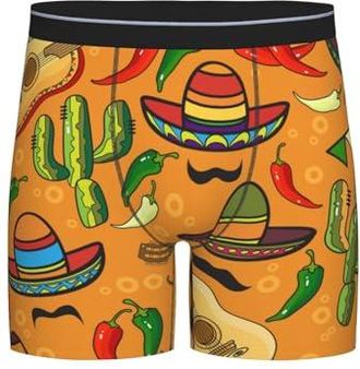 AOOEDM Sombrero Guitar Pepper Boxer pour Homme sous-v&ecirc;tement de Ski S-XXL