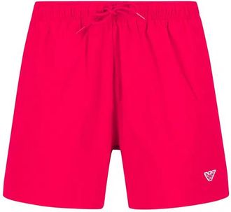 Emporio Armani Herren Badeshorts rot unifarben
