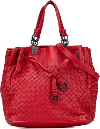 Bottega Veneta sac seau Intrecciato (2012-2025) - Rouge