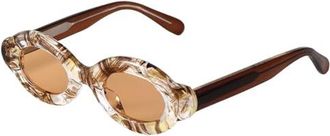 Generic Lunettes De Soleil Polaris&eacute;es R&eacute;tro &Agrave; Petite Monture For Hommes Et Femmes, Lunettes De Soleil De Vacances For Photos De F&ecirc;te(Brown)