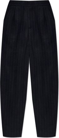 Sease Sease - Pantalon en laine &agrave; motif ray&eacute; - Homme - Pantalons - Bleu - Taille: S