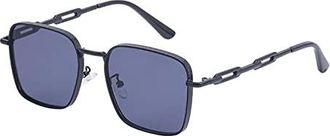 Generic 2025 designer rétro hommes et pour femmes boîte lunettes de soleilInternet célébrité diffusion en direct (couleur : G, taille : moyen)