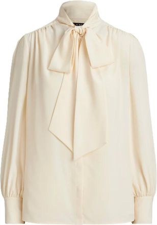 Ralph Lauren Femme, Blouses et Chemises, Beige, Taille: 42 FR Klaryce Chemisier &agrave; Manches Longues
