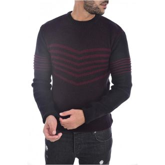 Goldenim Paris Homme, Pulls, Noir, Taille: L Pull laine bicolore 1259