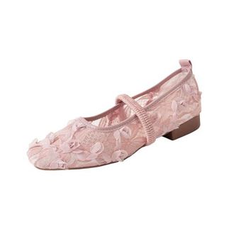 Generic Chaussures Mary Jane &eacute;l&eacute;gantes et confortables pour femme - Couleur unie - Respirantes - Style classique - Avec sangle &eacute;lastique - Pour le travail et 