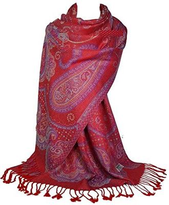 GFM Écharpe style pashmina à motif cachemire floral (MSC-B), Msc3-c05