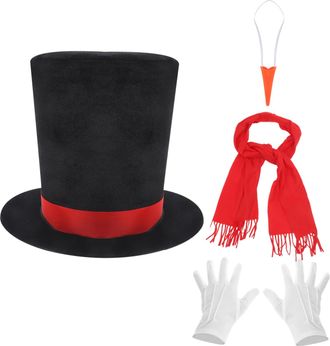 Hemobllo Schneemannkostüm Für Weihnachten Wiederverwendbare Mütze Schneemann-Cosplay-mütze Accessoire Für Weihnachtsfeier Gastgeschenk