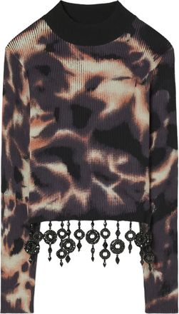 Tory Burch Verziertes Top - Schwarz