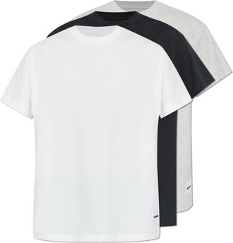 Jil Sander Homme, Tops, Blanc, Taille: M Lot de 3 T-shirts &agrave; Manches Courtes
