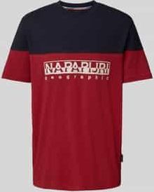 Napapijri T-Shirt mit Label-Stitching Modell SATURNIA
