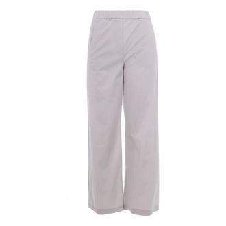 Patrizia Pepe Femme, Pantalons, Gris, Taille: 40 FR Wide Pantalons