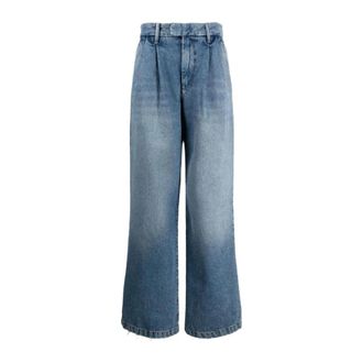 ARMARIUM Wide Leg Plissee-Jeans - - Jeans - Damen - Blau - XS
