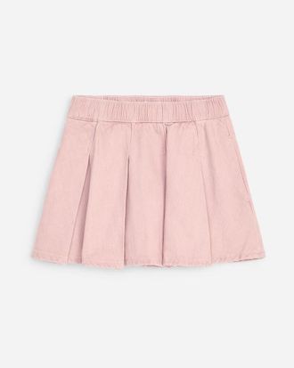 Arket Faltenrock Aus Twill -Rosa