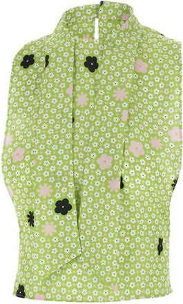 Maison Margiela Femme, Tops, Vert, Taille: 38 FR Floral Scarf Top
