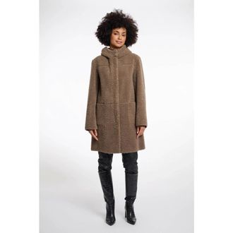 Rino&Pelle Femme, Vestes, Brun, Taille: 44 FR Alina Reversible Coat