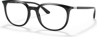 Ray-Ban Rb7190 Optics Schwarz Fassung Klar Glas Polarisiert 53-19
