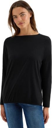Cecil Damen 3227276 Shirt in Unifarbe, Black, Medium