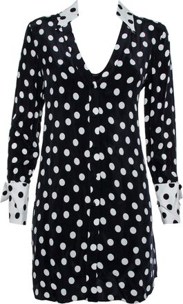 Alice & Olivia robe courte à pois - Noir