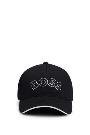 BOSS Hommes Cap-US Casquette en piqu&eacute; tiss&eacute; avec Logo brod&eacute;
