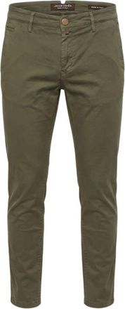 Jacob Cohen Pantalon Bobby Levantina coupe ajust&eacute;e - Homme - Pantalons - Vert - Taille: W34
