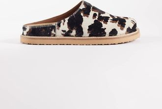 Asos Mules mit Kuhfellmuster-Braun