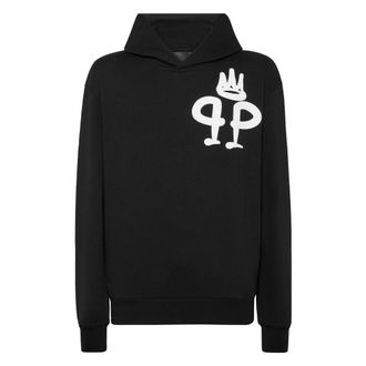 Philipp Plein Homme, Sweatshirts et sweats &agrave; capuche, Noir, Taille: 2XL Sweat &agrave; capuche SweaT-shirt LS King Plein