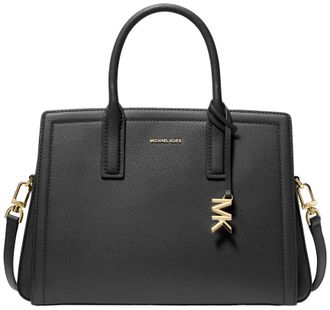 Michael Kors Women Md Satchel Hand Bag, Schwarz