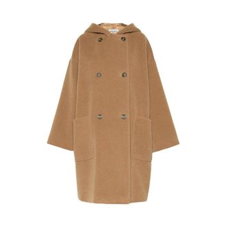 Max Mara Midi-Mantel mit Kapuze - - Coats - Damen - Beige - XS